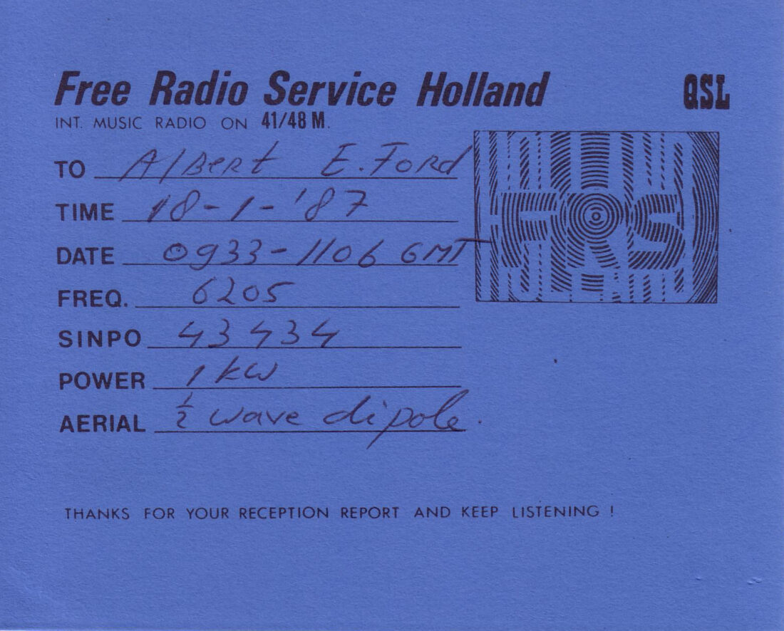 QSL's Listeners - frsholland.nl